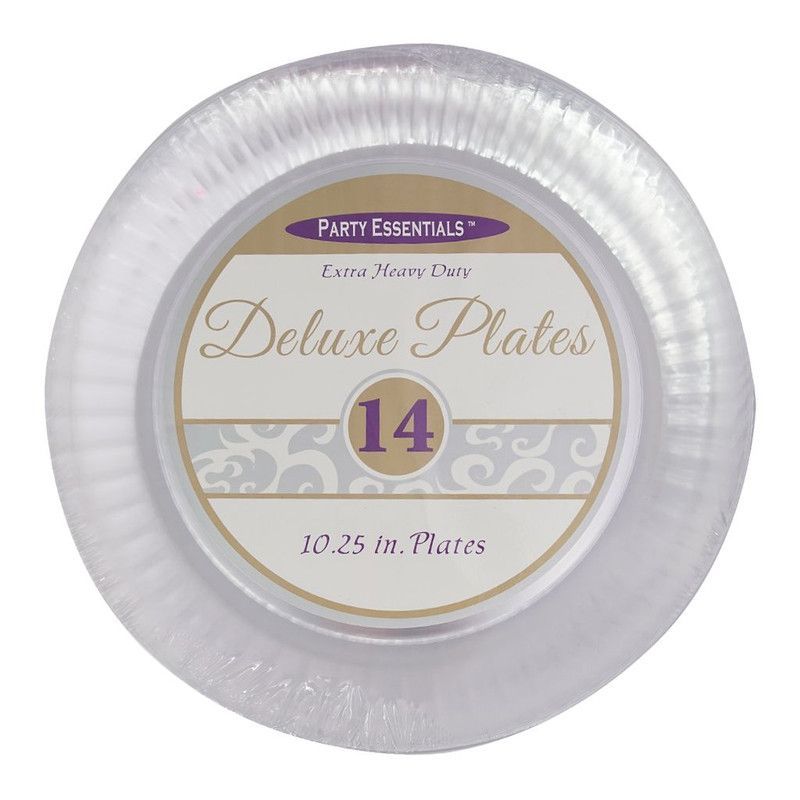 CLEAR DELUXE PLATE 10.25 14CT