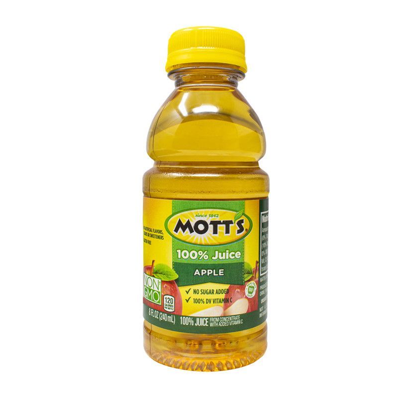 MOTTS JUICE APPLE NO SUGAR 8 Z