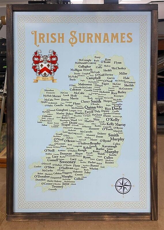 Irish Surnames Map Irish Surnames Map