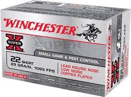 Winchester RF Ammo 22 Cal Short Super-X