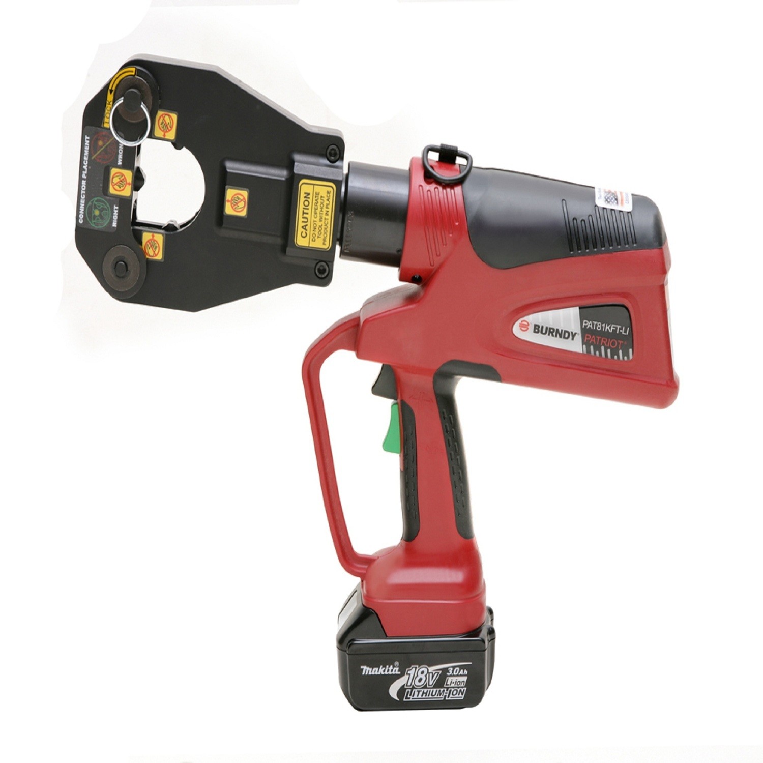 Patriot PAT81KFT-LI Battery, Powered Dieless Crimper, 4-Point
