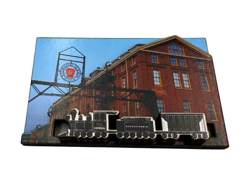Railroaders Memorial Museum Moving Train Magnet