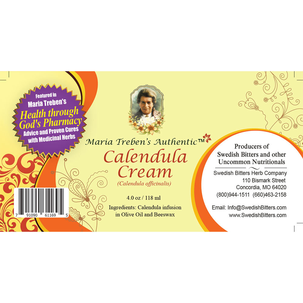 Calendula (Marigold) Cream (4oz/118ml) - Maria Treben's Authentic™ | Store