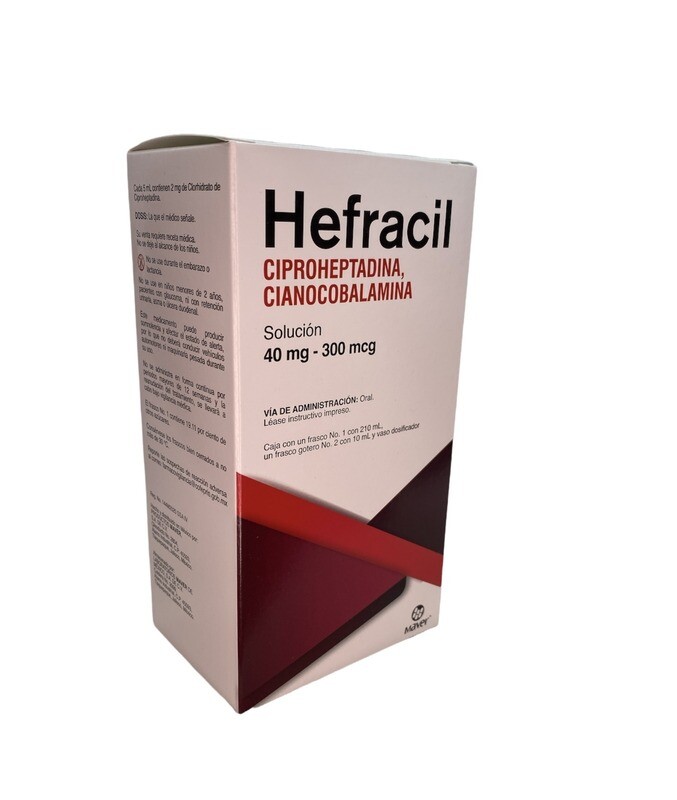 HEFRACIL 40 MG-300 MCG/100 ML SOL. FCO NO. 1 210 ML y FCO NO.2 10 ML