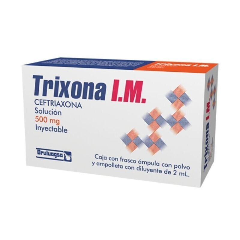 TRIXONA 500 MG AMP IM