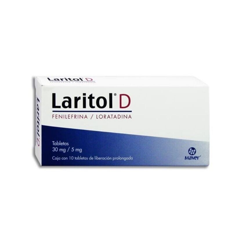LARITOL D 30/5 MG 10 TAB