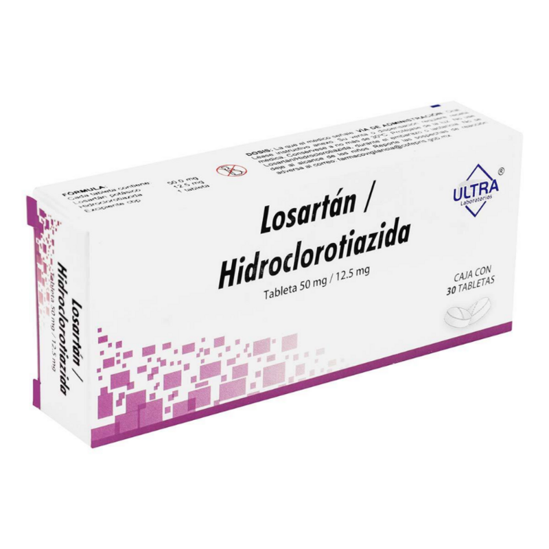 LOSARTAN, HIDROCLOROTIAZIDA 50/12.5 MG 30 TAB ULTRA