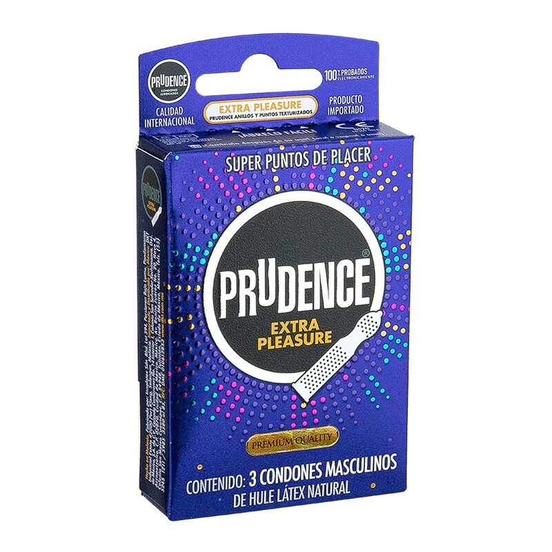 CONDONES PRUDENCE EXTRA PLEASURE 3 PZAS