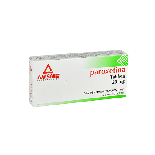 PAROXETINA 20 MG 10 TAB AMSA