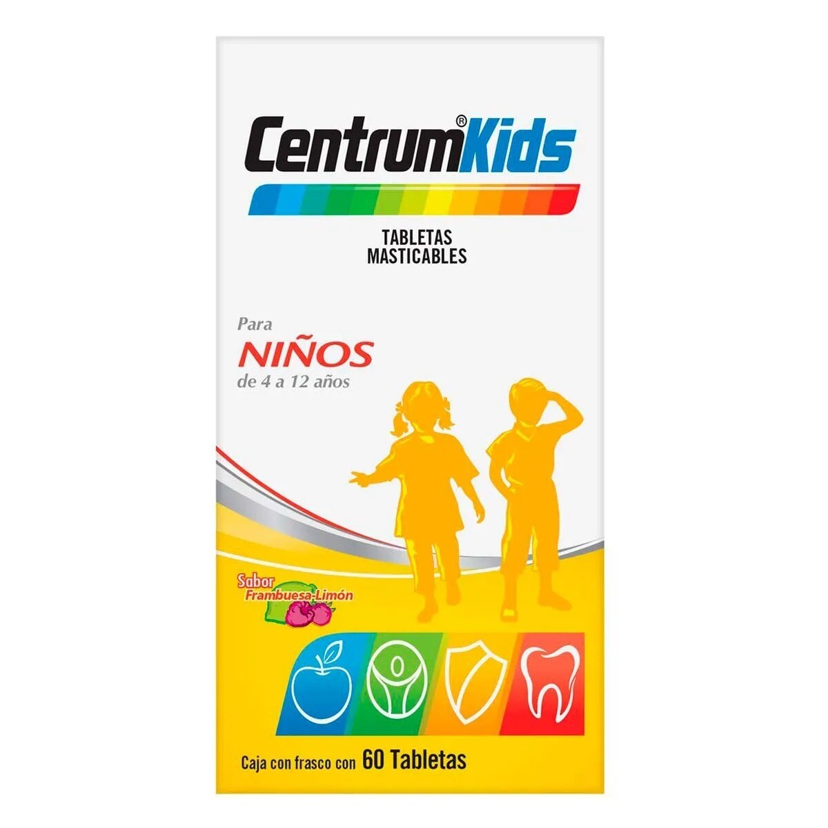 CENTRUM KIDS PARA NIÑOS 4-12 AÑOS 60 TAB MAST