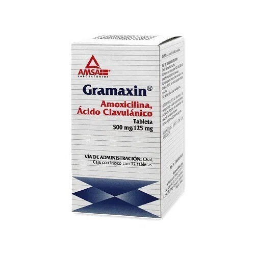GRAMAXIN 500/125 MG 12 TAB