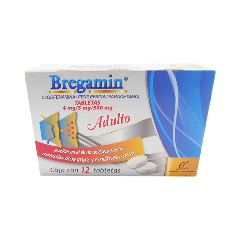 BREGAMIN ADULTO 4/5/500 MG 12 TAB