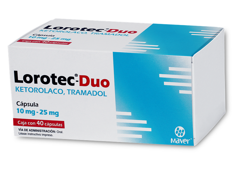 LOROTEC-DUO 10/25 MG 40 CAP