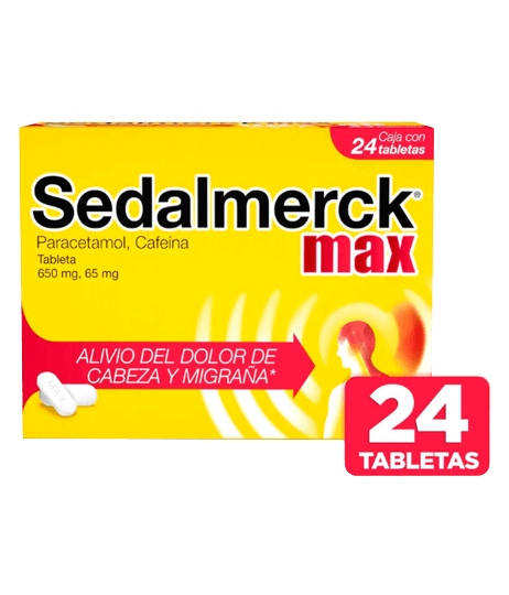 SEDALMERCK MAX 650/65 MG 24 TAB
