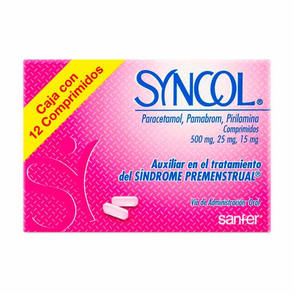 SYNCOL 500/25/15 MG 12 COMP