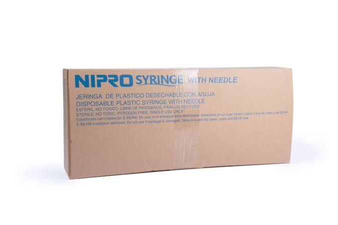 JERINGA 5 ML NEGRA 22GX32MM 100 PZAS NIPRO