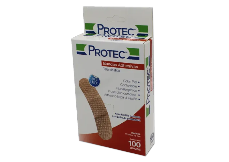 BANDAS ADHESIVAS 100 PIEZAS PROTEC