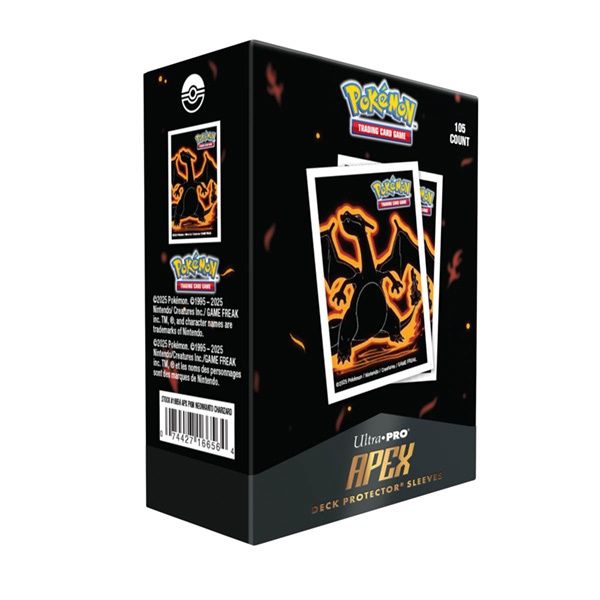 Deck Protectors: Pokemon Apex- Neon Kanto- Charizard (105ct)