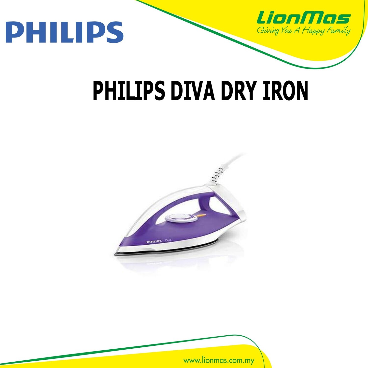 PHILIPS DIVA DRY IRON GC-122