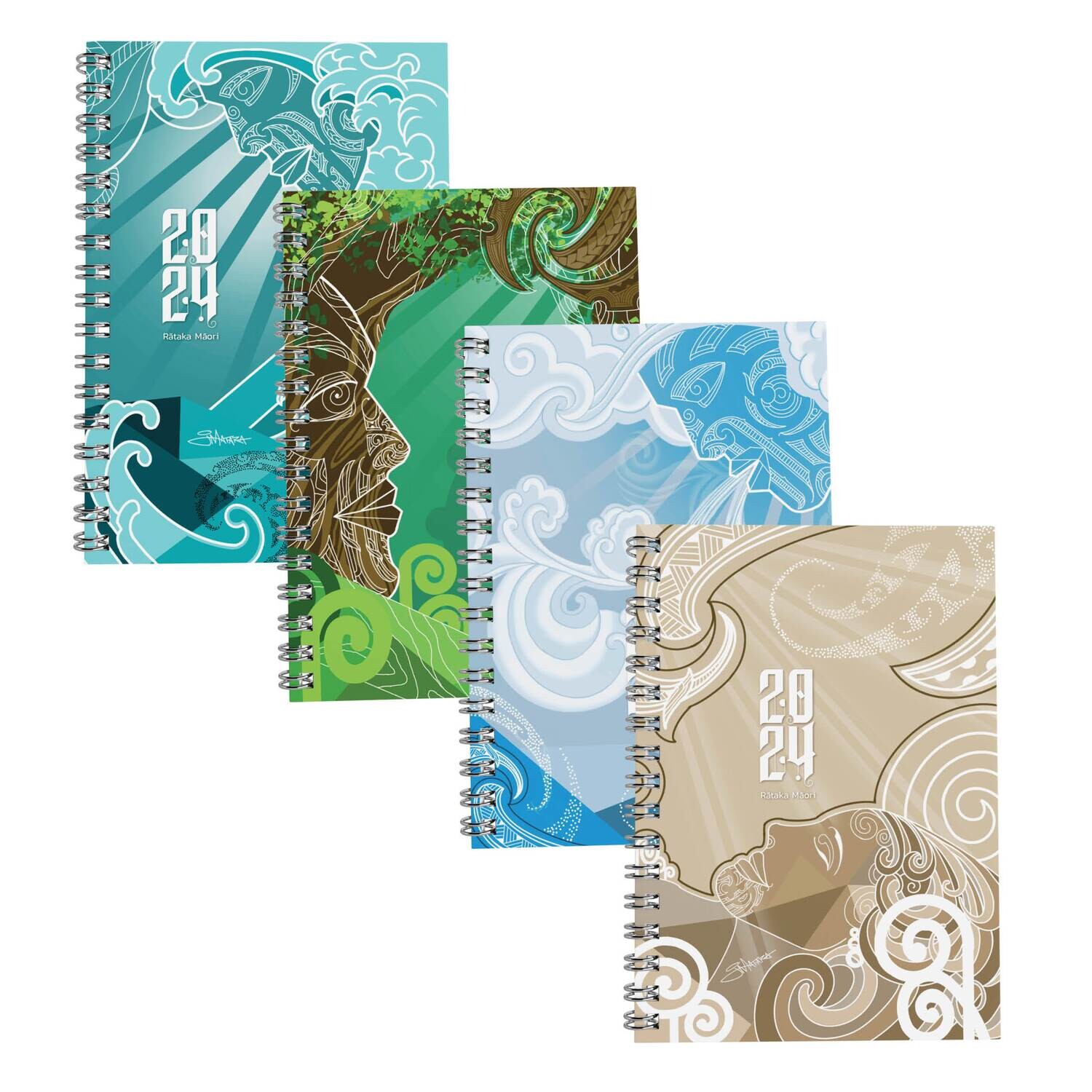 2024 Rātaka Māori (Diaries) B5 Soft Cover Wire Bound 2024 Rātaka Māori (Diaries) B5 Soft Cover Wire Bound