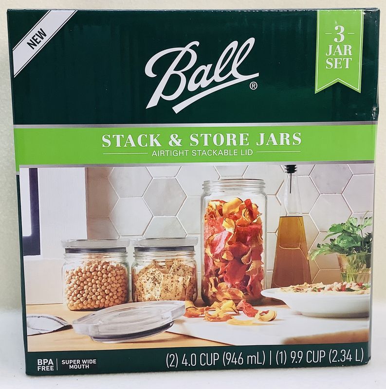 Ball Stack & Store Jars (Set of 3) - RS4991