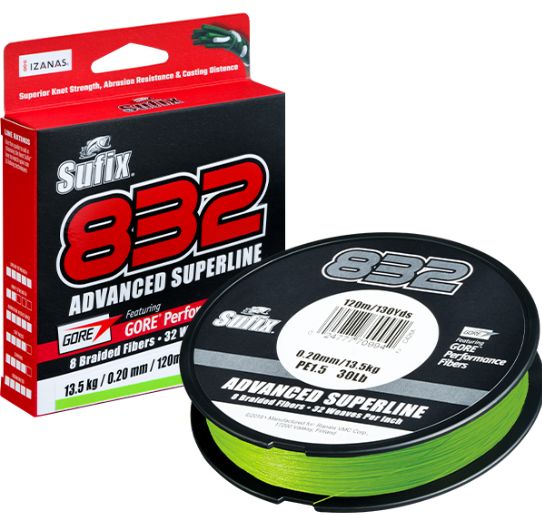 SUFIX 832 NEON LIME 300YDS