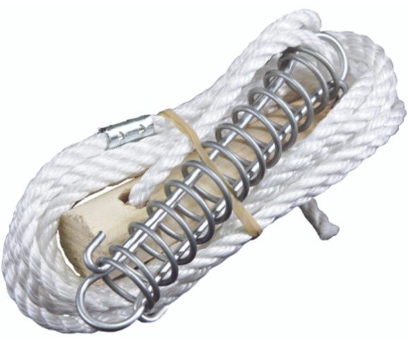 GUY ROPE- SINGLE TIMBER SLIDE W/SPRING