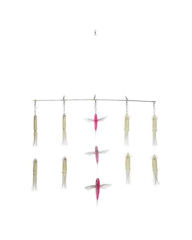 SEA PRO TEASER BAR 900mm 8 LUMO SQUID/3 PINK BIRD