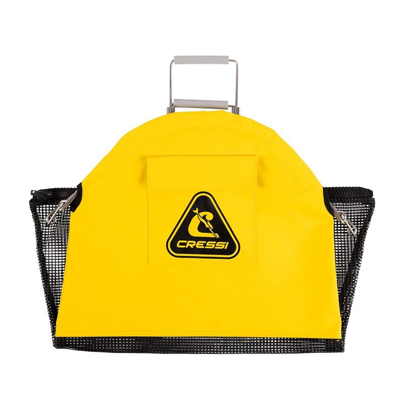 CRESSI SPRING LOAD CATCH BAG LARGE YELLOW