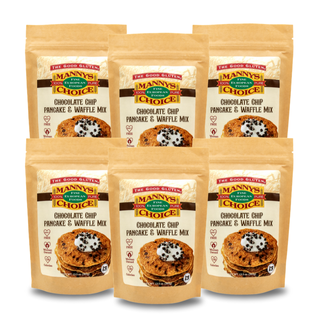 Manny’s Choice Chocolate Chip Pancake and Waffle Mix (6 Pack) - Store ...