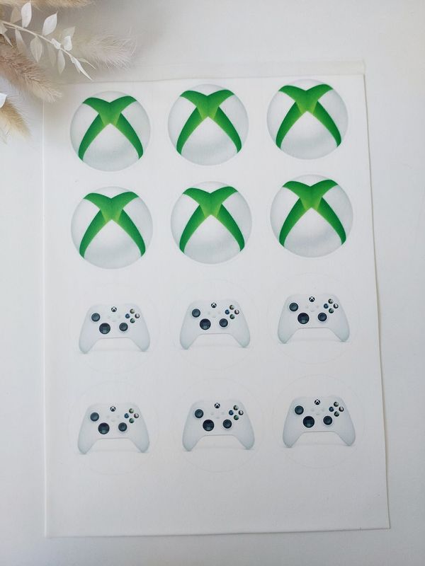 Xbox cupcake toppers