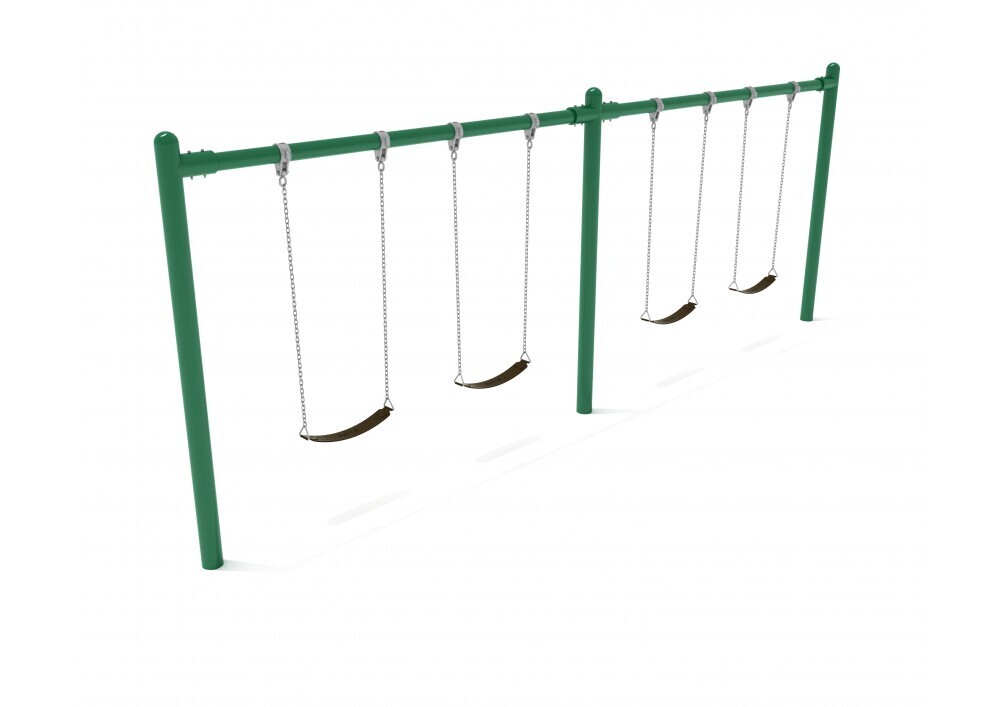 Single Post Two Bay Swing Set