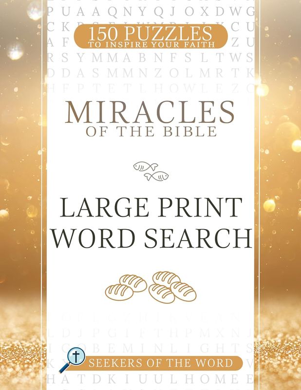 Miracles Of The Bible Large Print Word Search