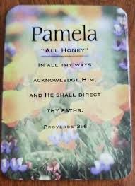 Pamela Name Pocket Card