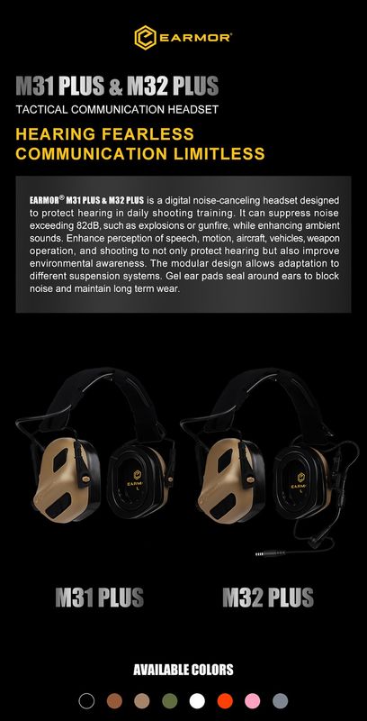 Earmor M31 Plus Electronic Earmuffs