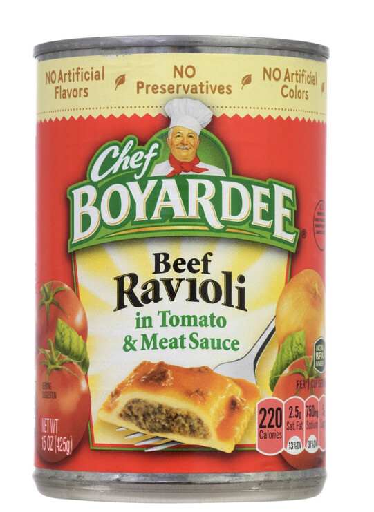 Chef Boyardee Beef Ravioli