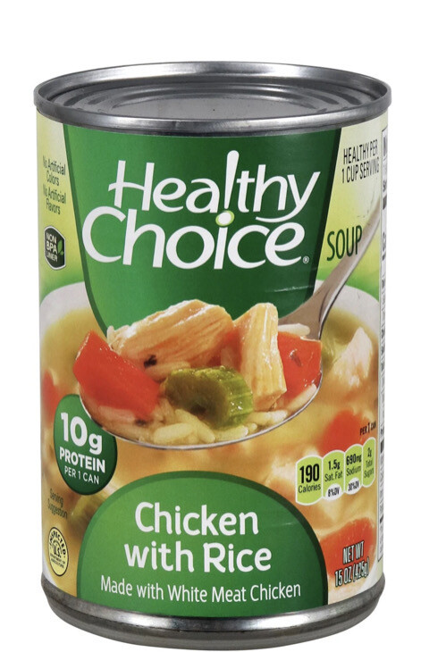 Healthy Choice Chicken with Rice Soup