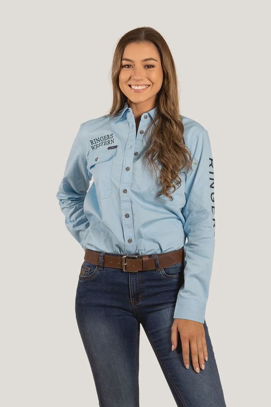 RINGERS WESTERN SIGNATURE JILLAROO WOMENS FULL BUTTON WORK SHIRT