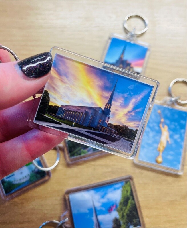 Temple Keyring - Landscape Sunset
