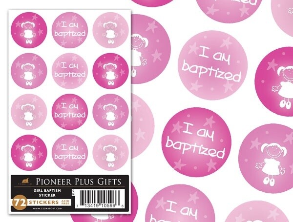 Girl Baptism stickers