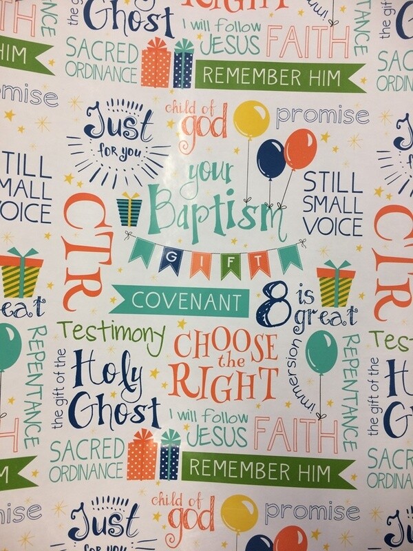 Baptism Gift Wrap Roll