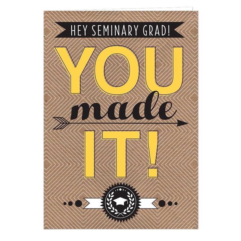 Seminary Graduation Card