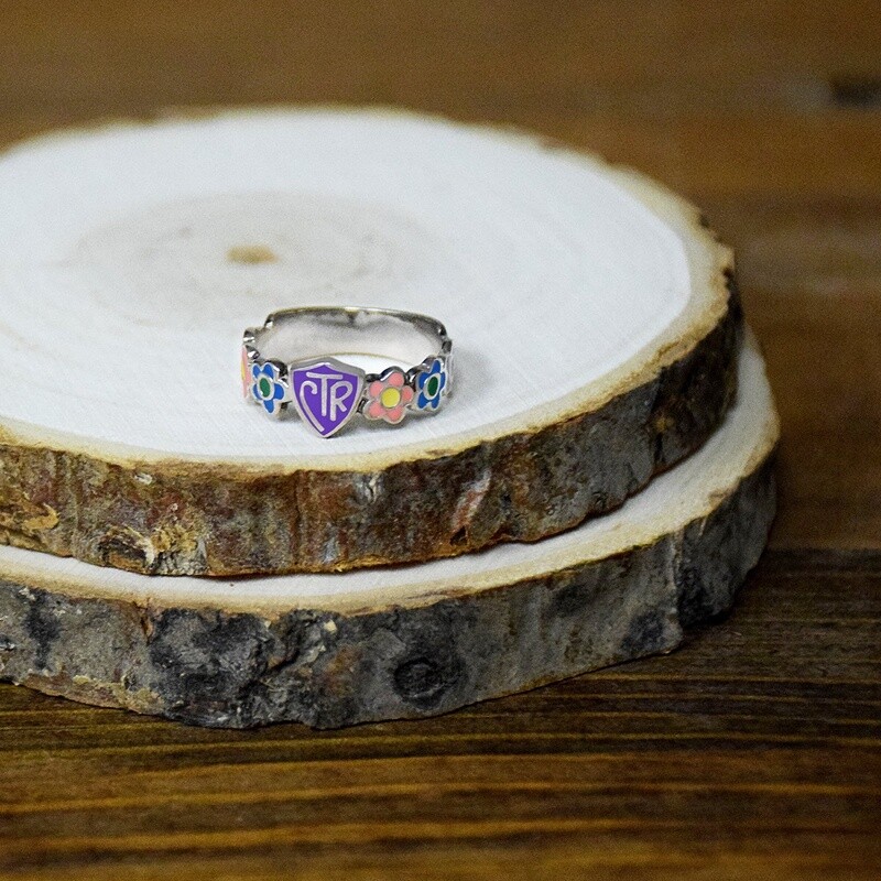 CTR FLOWER PETALS RING - STERLING SILVER