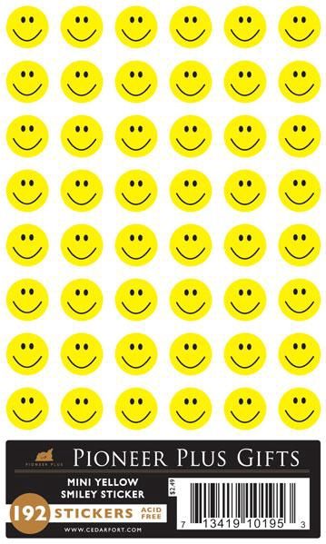 Yellow Smiley Stickers