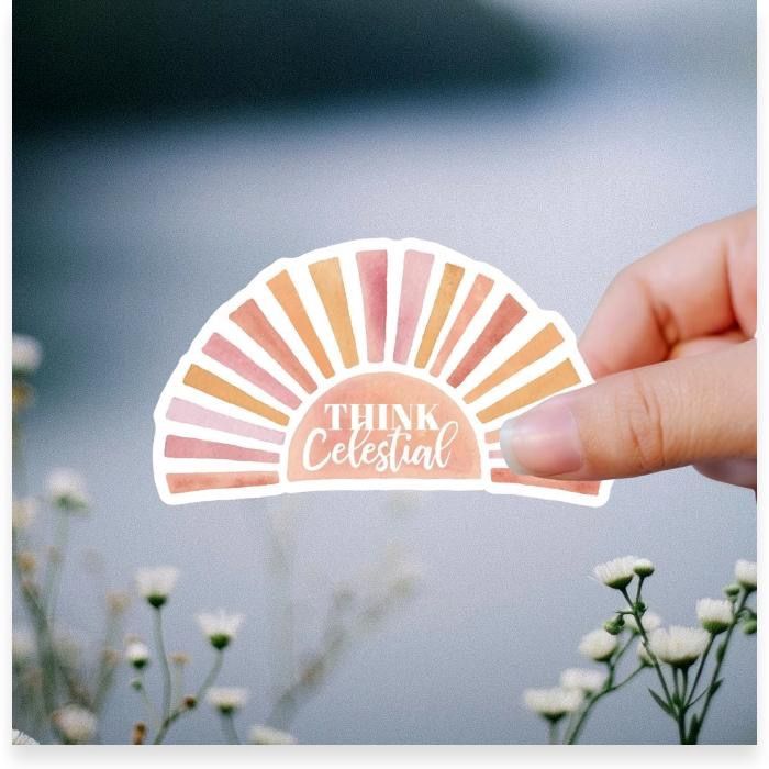 Think Celestial Vinyl Sticker