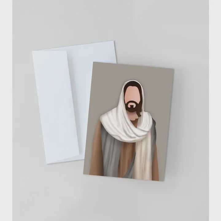 Jesus Greeting Card, Jesus Blank Card Set, Easter Jesus Card