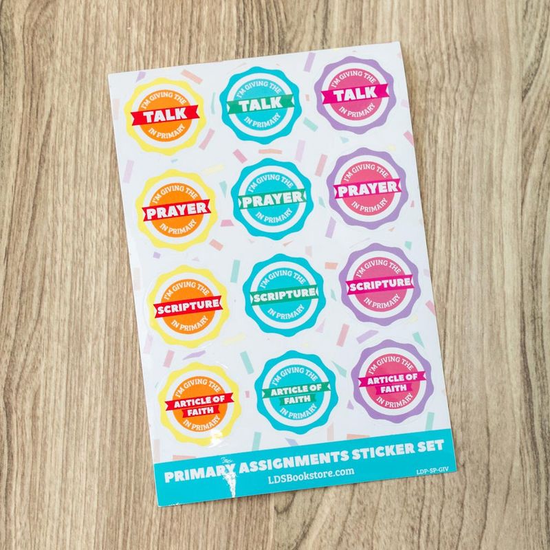 Primary Assignment Sticker Set