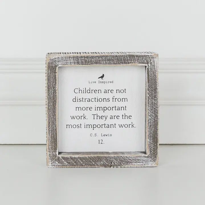 Inspirational Children Importance Wall Sign