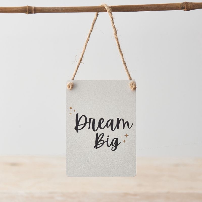 'Dream Big' Mini Metal Sign