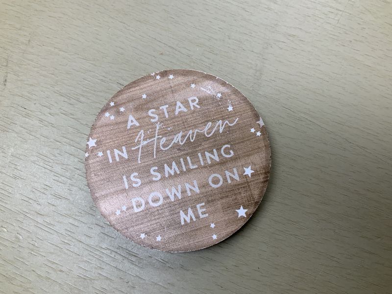 Heaven smiling down magnet
